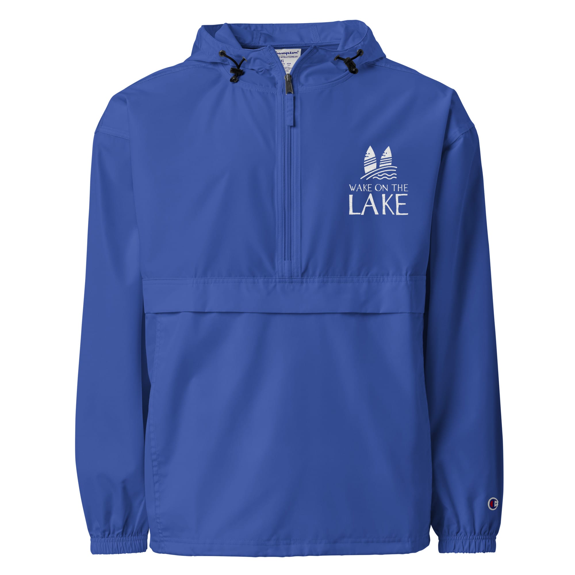 Embroidered Champion Packable Jacket - Wake on the Lake